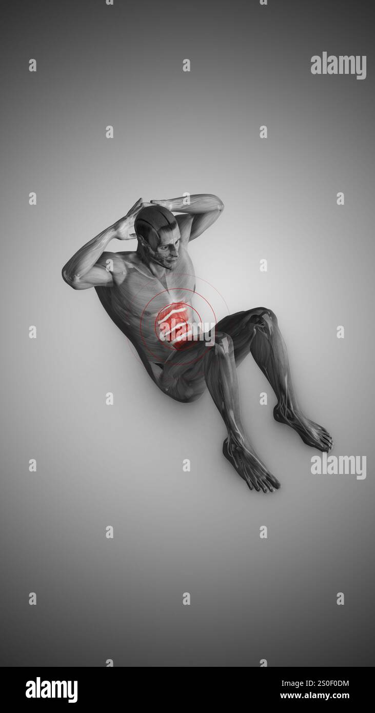 Vertical leg crunches hi-res stock photography and images - Alamy