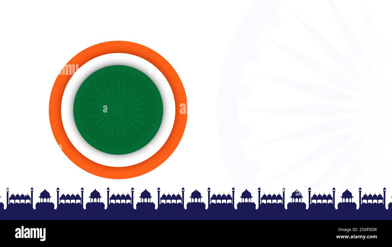 Fort Design Below with Tricolor Circles Stock Photo - Alamy