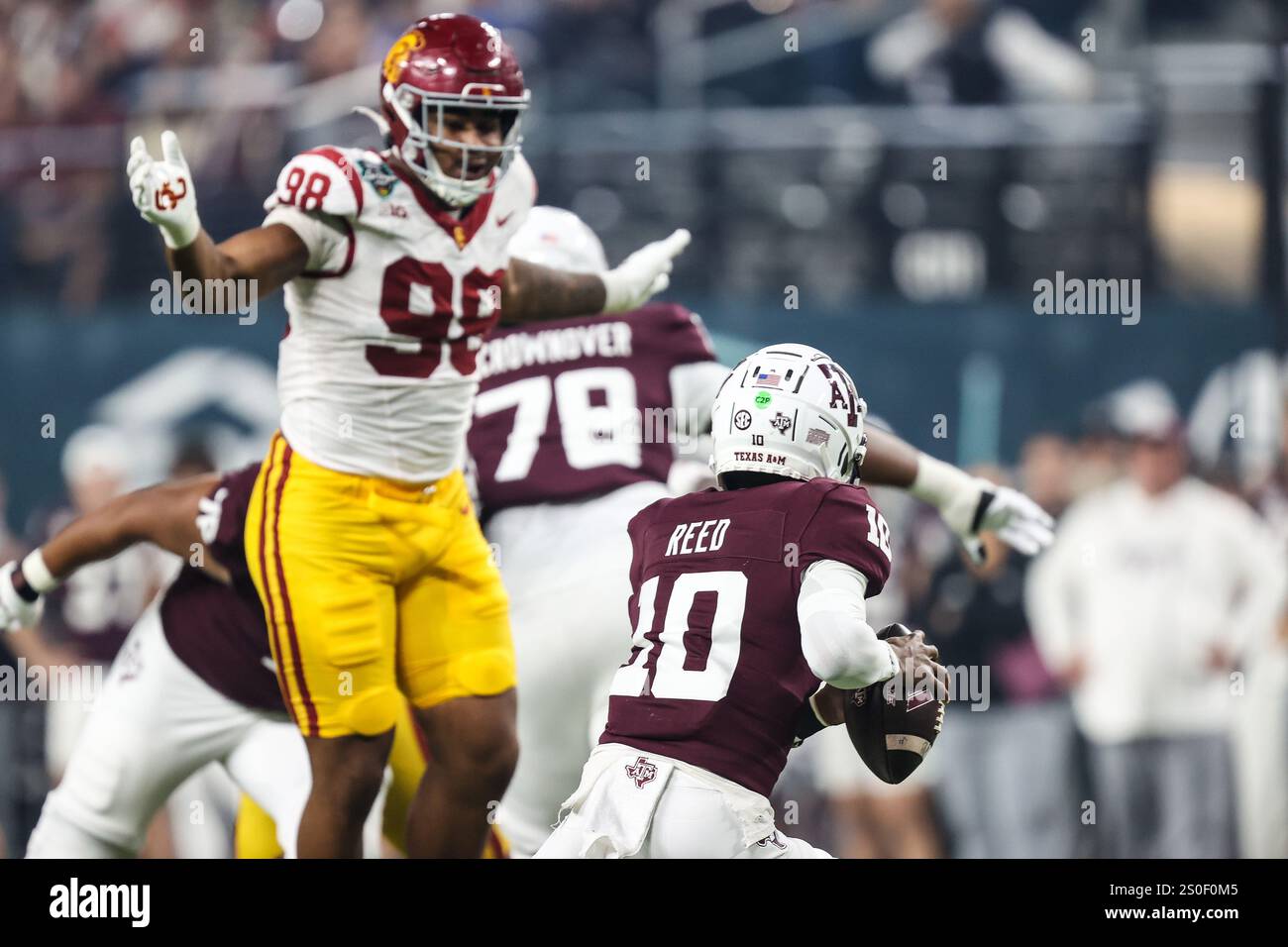 Las Vegas, NV, USA. 27th Dec, 2024. Texas A&M Aggies quarterback Marcel ...