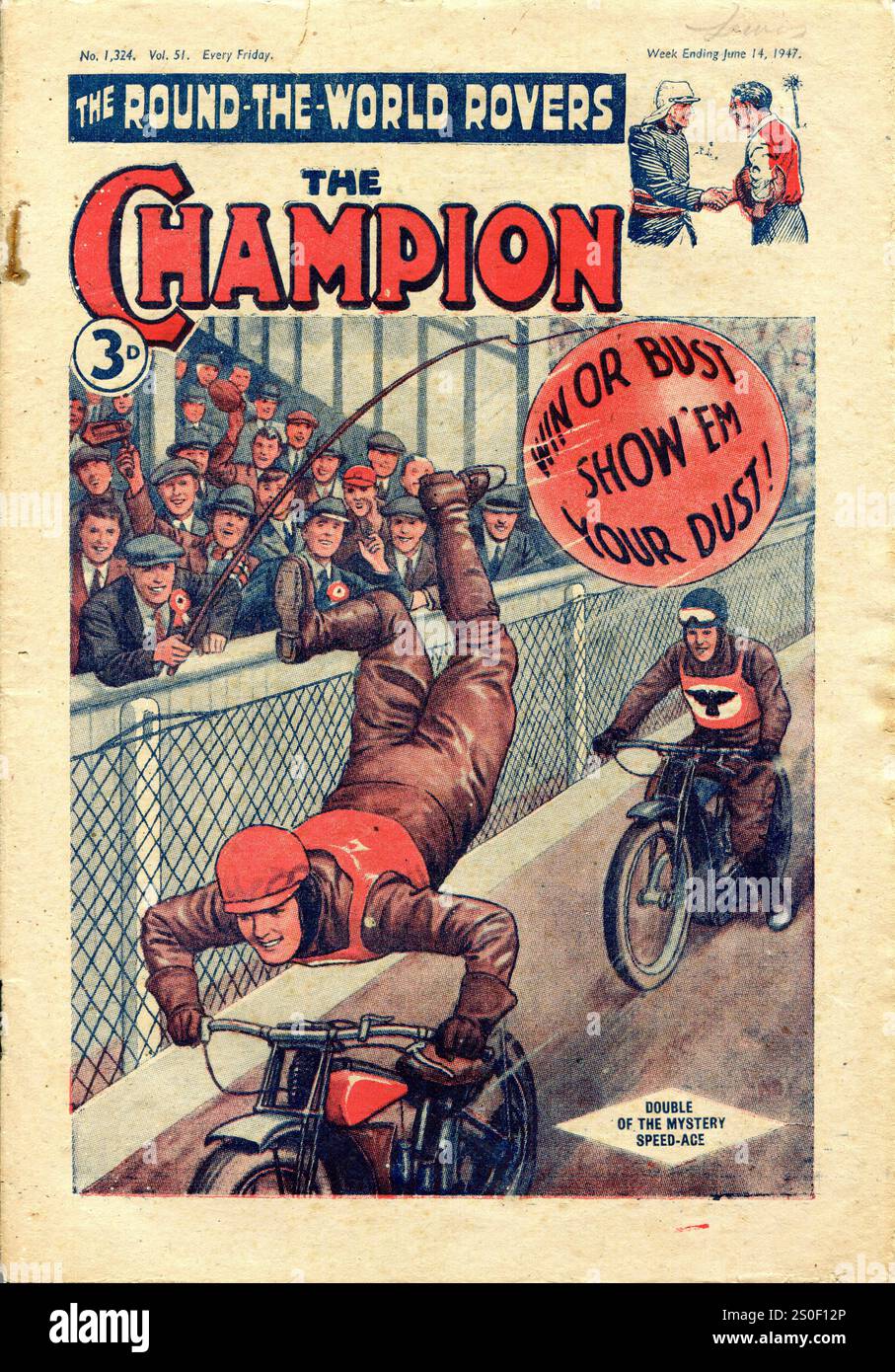 The front cover of The Champion - Round-The-World Rovers, a children's ...