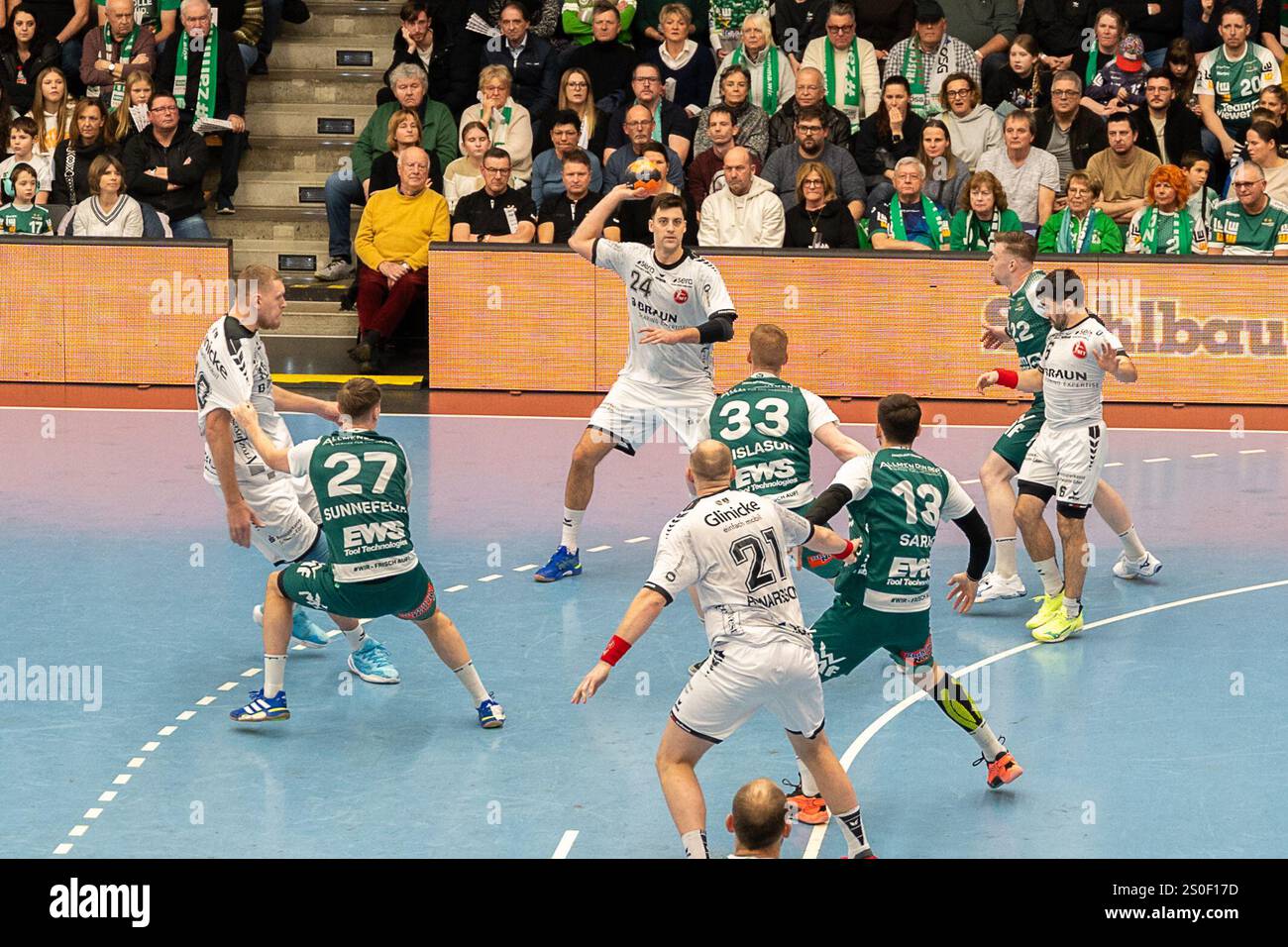 Alexandre Cavalcanti (MT Melsungen, #24), Frisch Auf Goeppingen vs. MT ...