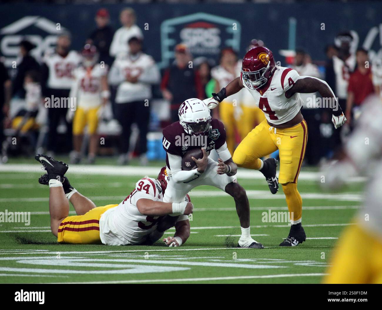 December 27, 2024 - Texas A&M Aggies quarterback Marcel Reed #10 gets ...