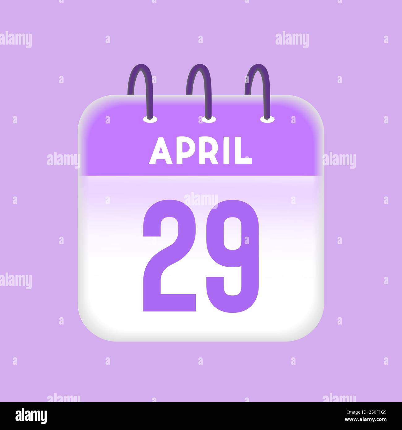 April 29 - calendar and Time planner. Daily Calendar Icon reminder ...