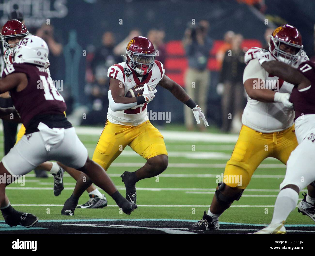 December 27, 2024 - USC Trojans running back Bryan Jackson #21 rushes ...
