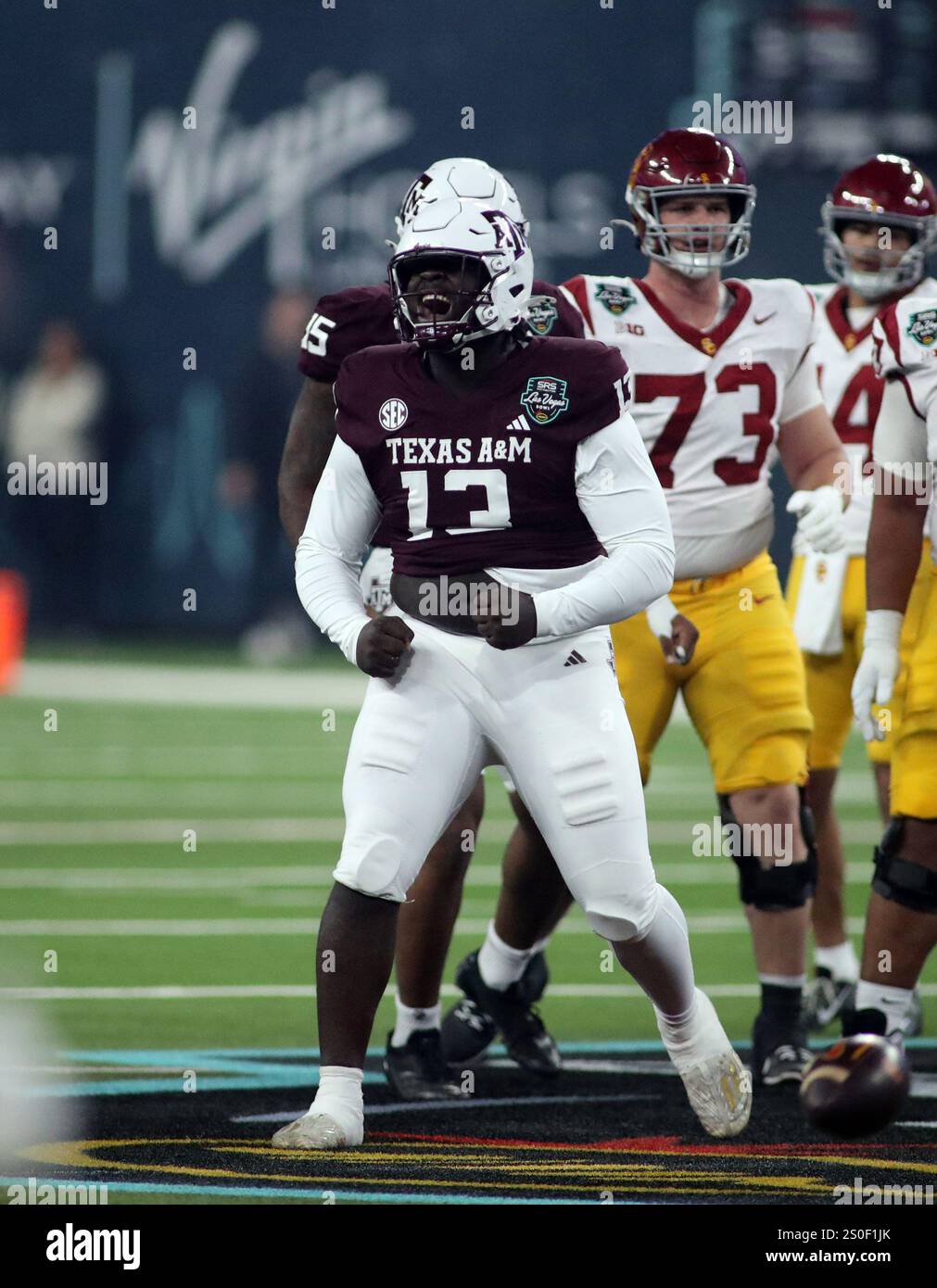 December 27, 2024 - Texas A&M Aggies defensive lineman DJ Hicks #13 ...
