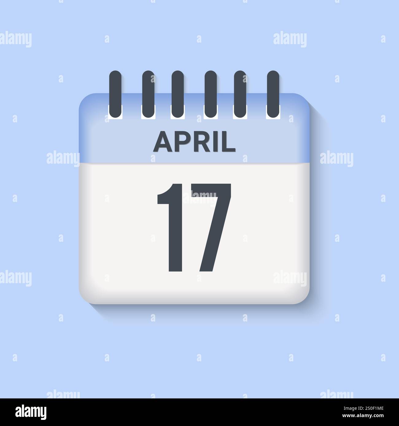 April 18 - calendar and Time planner. Daily Calendar Icon reminder ...