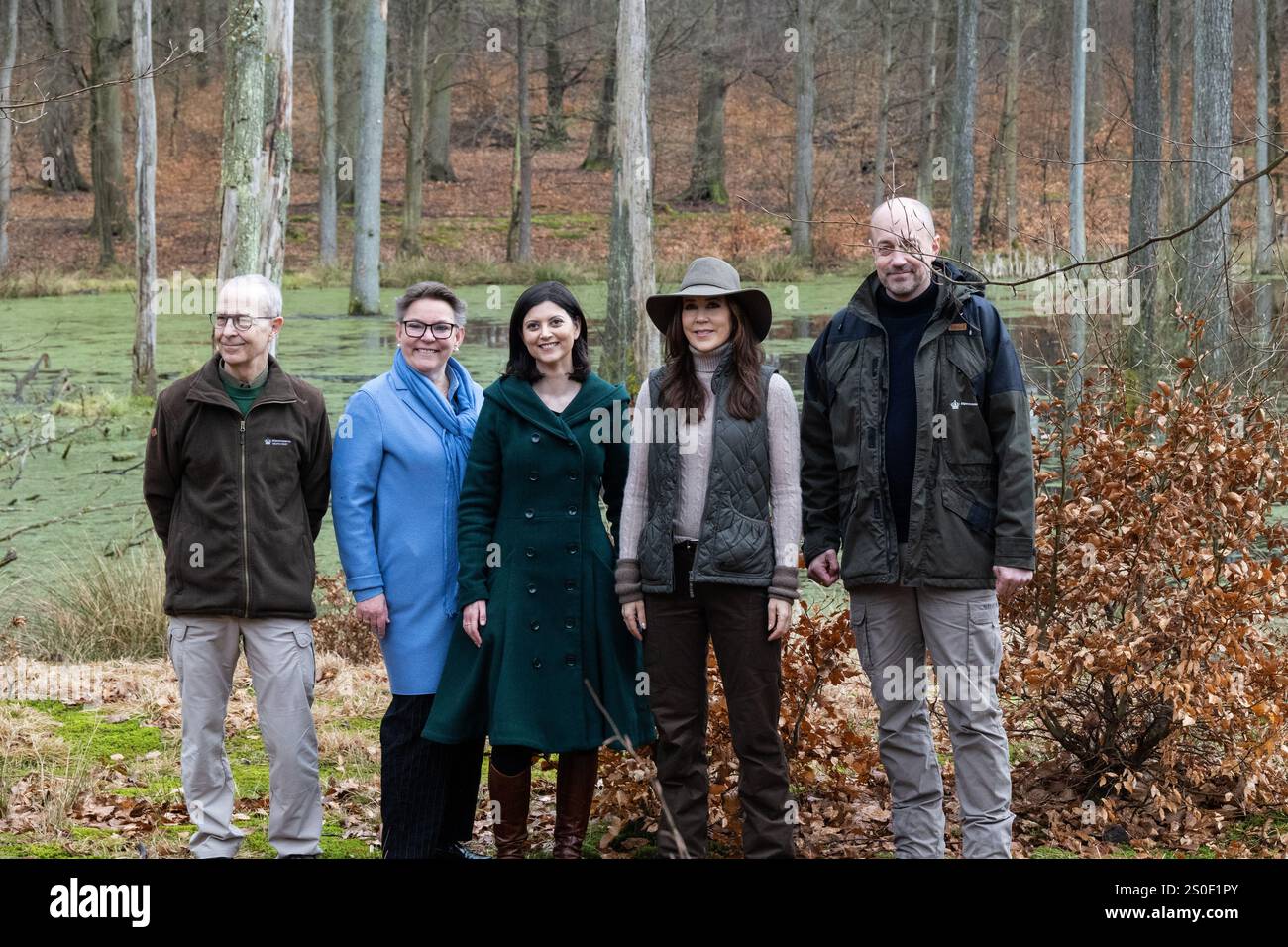 (L-R) Forest Ranger Kim Søderlund, mayor of Rudersdal Municipality, Ann ...
