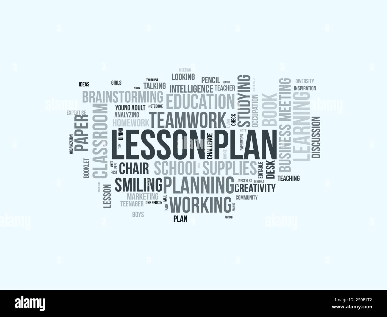 Lesson Plan word cloud template. Lesson Plan concept vector tagcloud background. vector ...