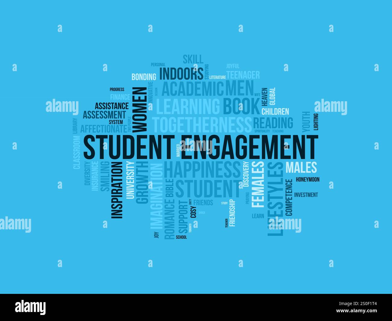 Student Engagement word cloud template. Student Engagement concept vector tagcloud background ...