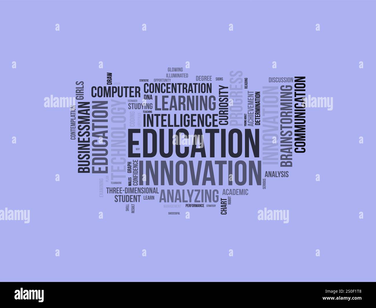 Education Innovation word cloud template. Education Innovation concept vector tagcloud ...
