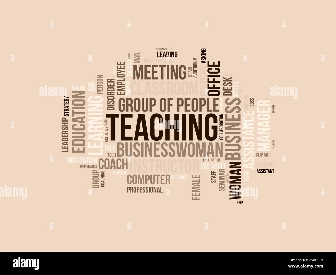 Teaching word cloud template. Teaching concept vector tagcloud ...