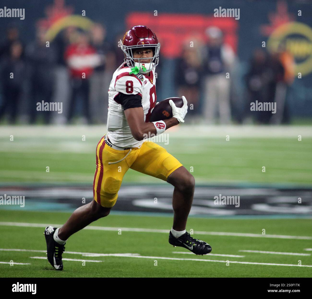 December 27, 2024 - USC Trojans wide receiver Ja'Kobi Lane #8 takes off ...