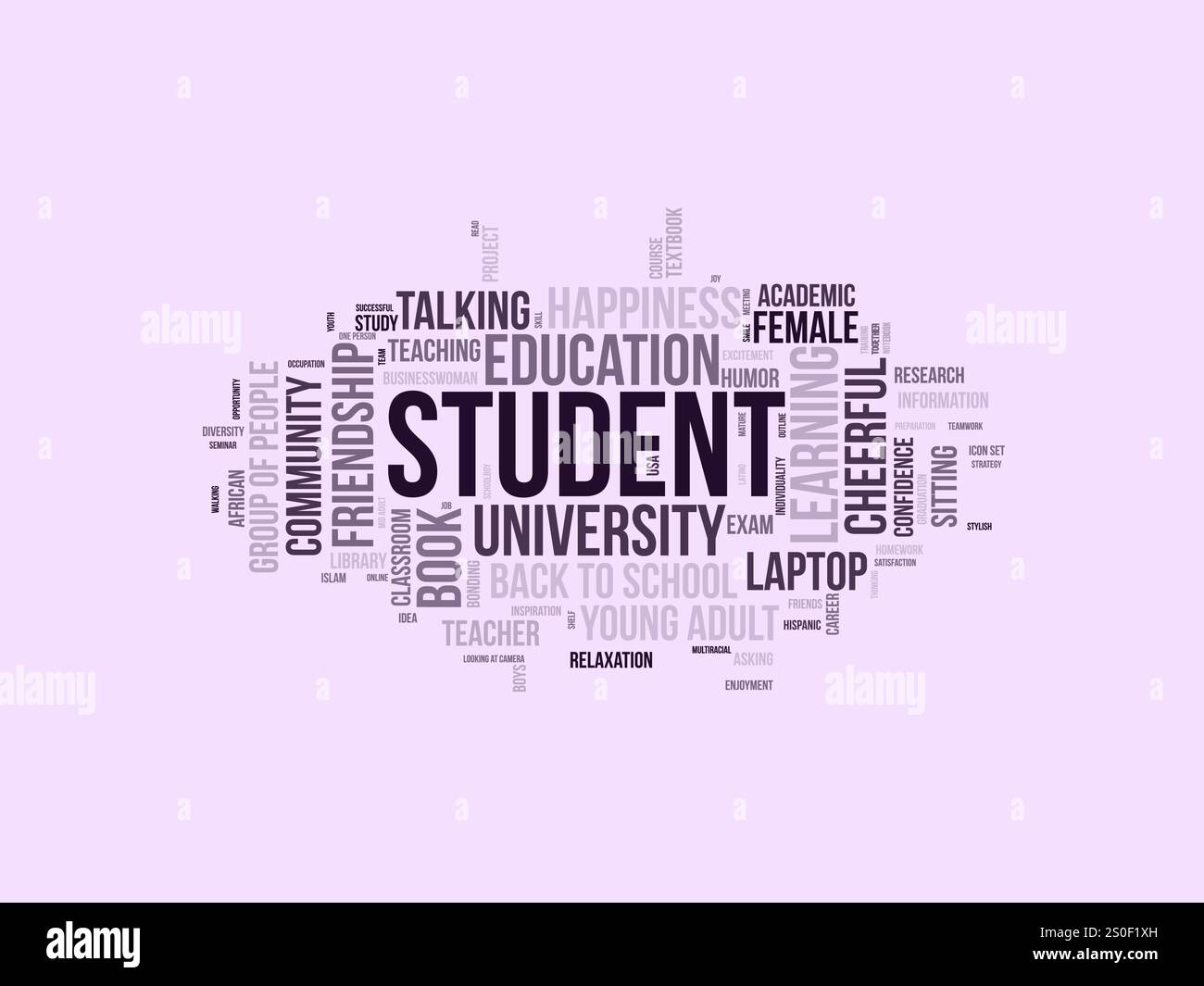Student word cloud template. Student concept vector tagcloud background ...