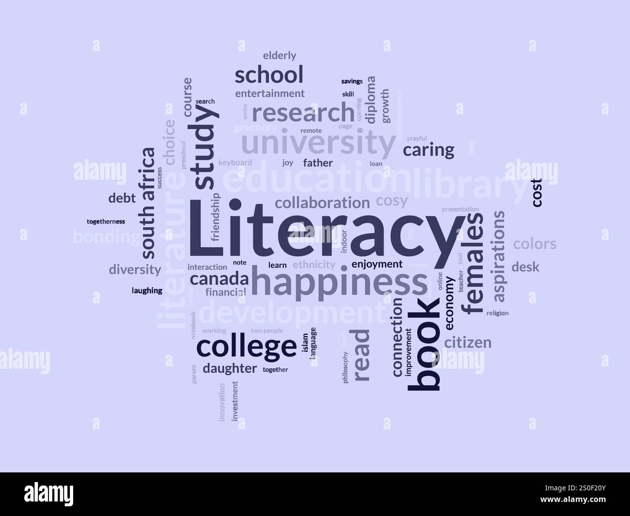 Literacy word cloud template. Literacy concept vector tagcloud ...