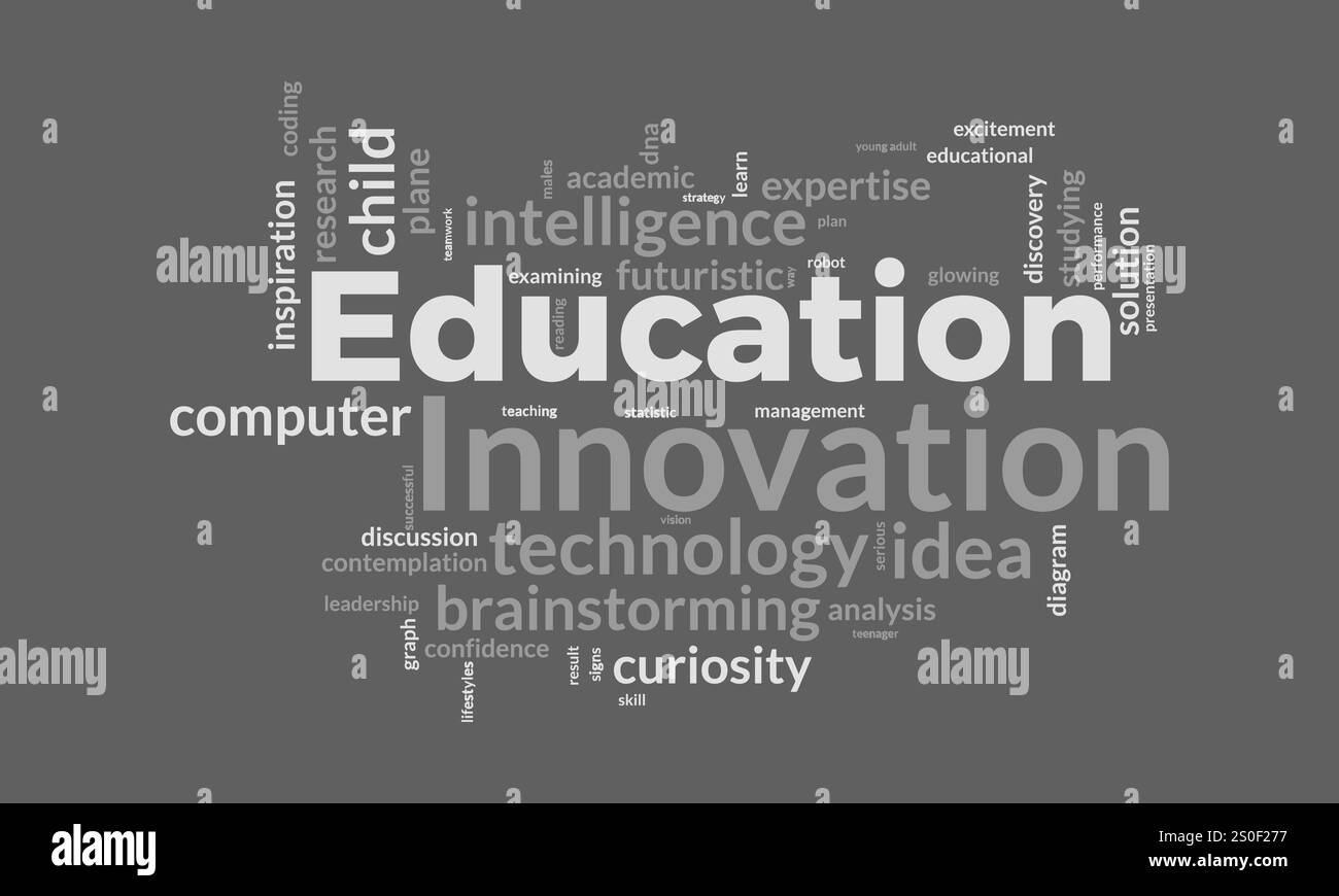 Education Innovation word cloud template. Education Innovation concept ...