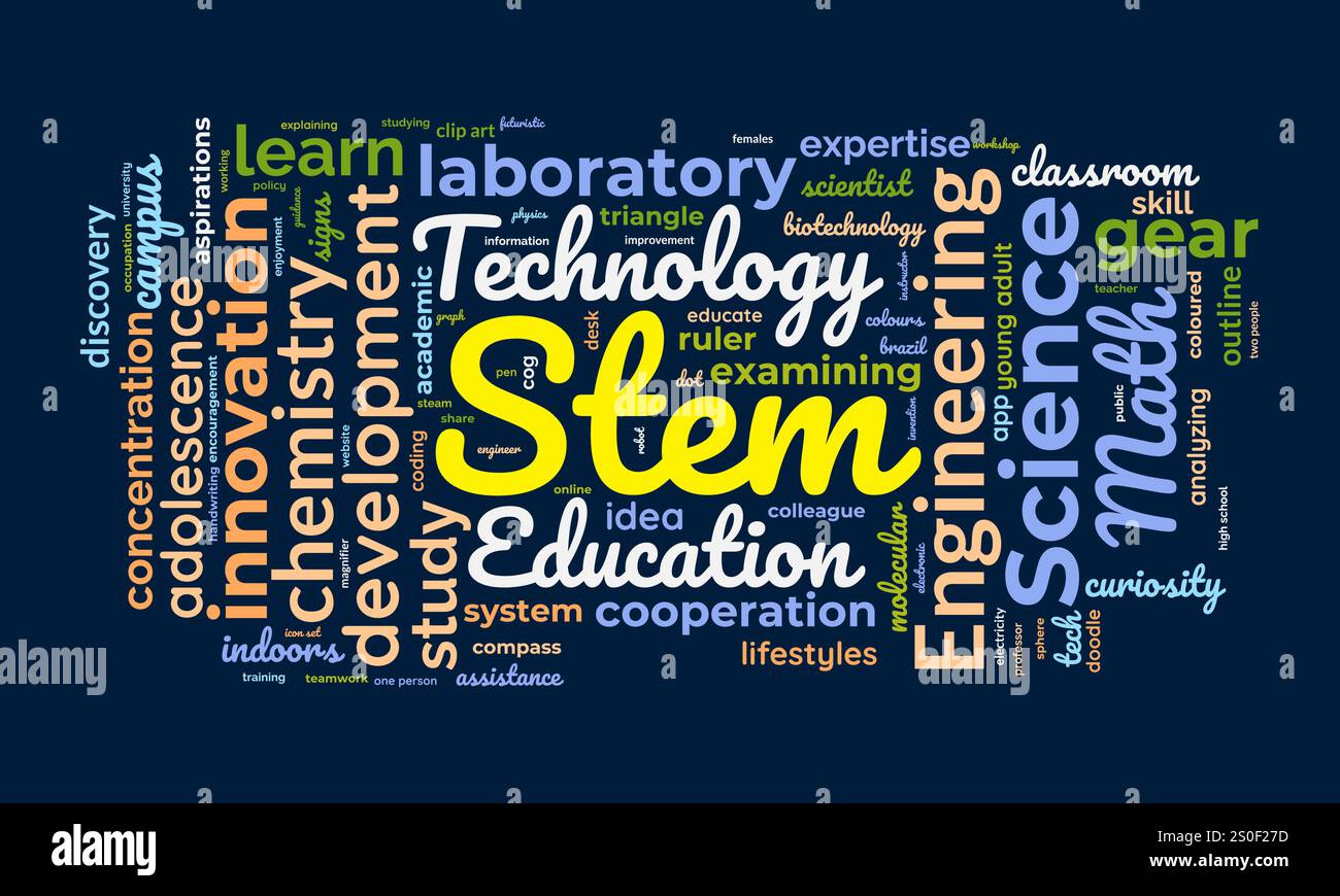 Science technology engineering and math Stock Vector Images - Alamy