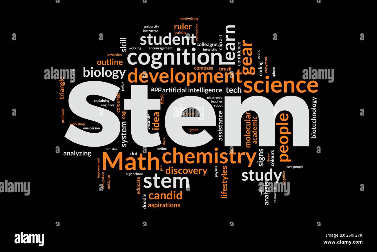 Stem word cloud template. Science,Technology,Engineering, Math concept vector tagcloud ...