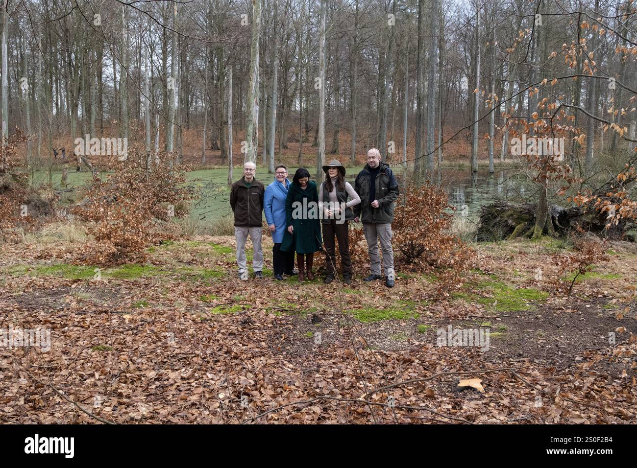 (L-R) Forest Ranger Kim Søderlund, mayor of Rudersdal Municipality, Ann ...