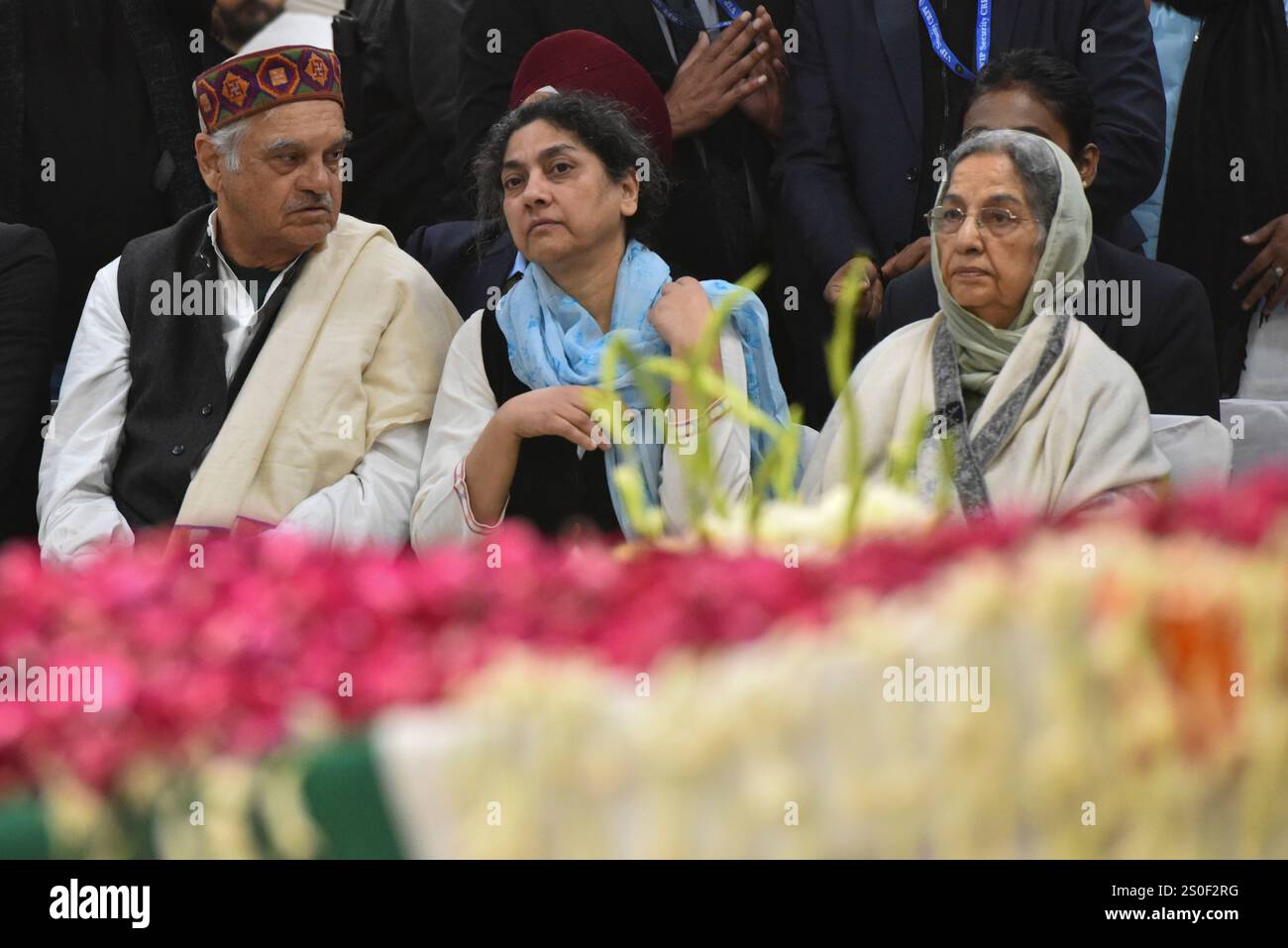 Gursharan Kaur, right, wife of former Indian Prime Minister Manmohan ...