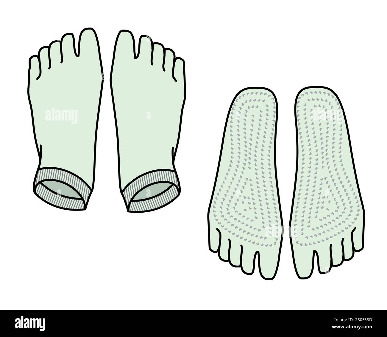 Girls toe socks hi-res stock photography and images - Alamy