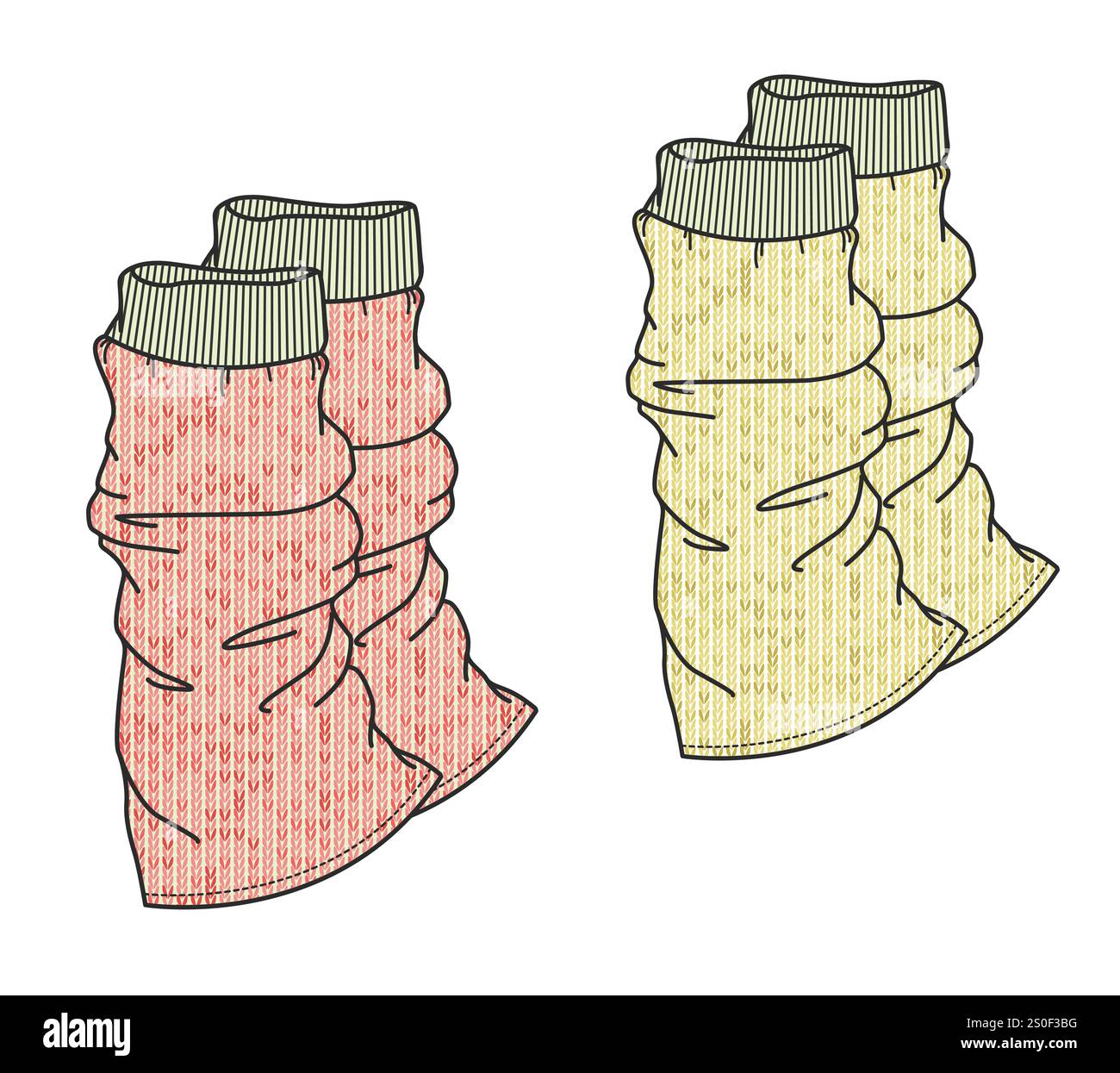 Girls leg warmers vector hi-res stock photography and images - Alamy