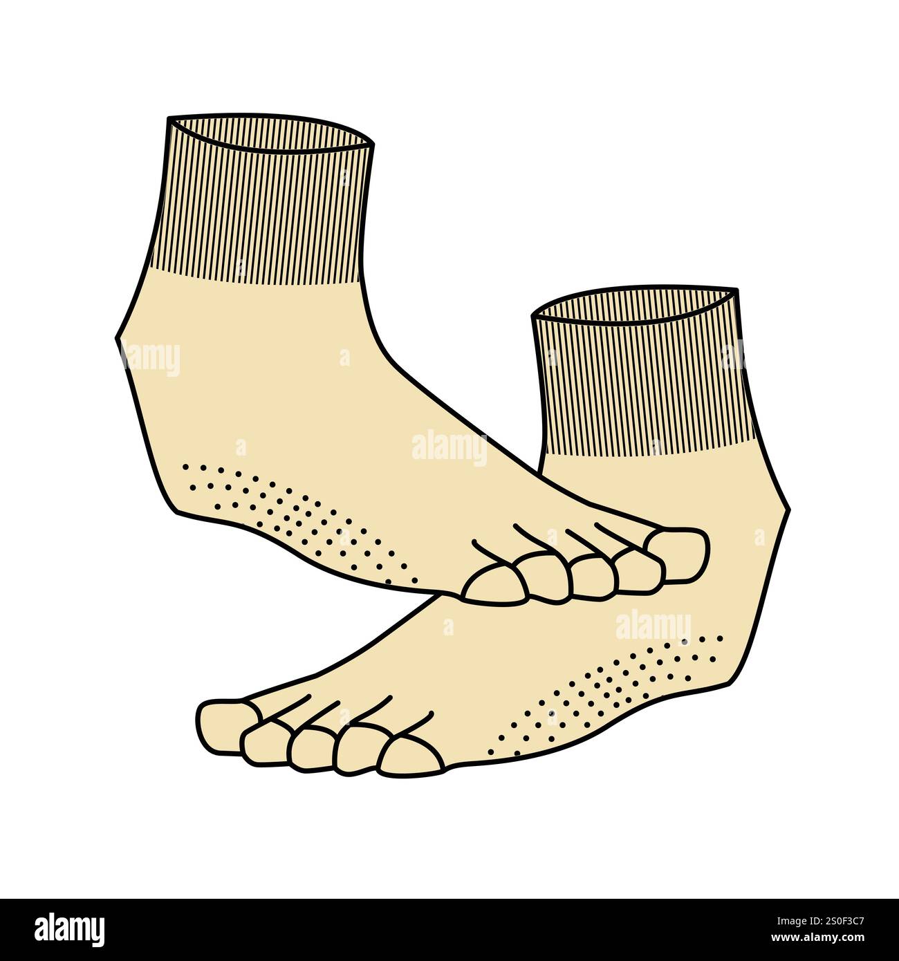 Toe socks clipart hi-res stock photography and images - Alamy