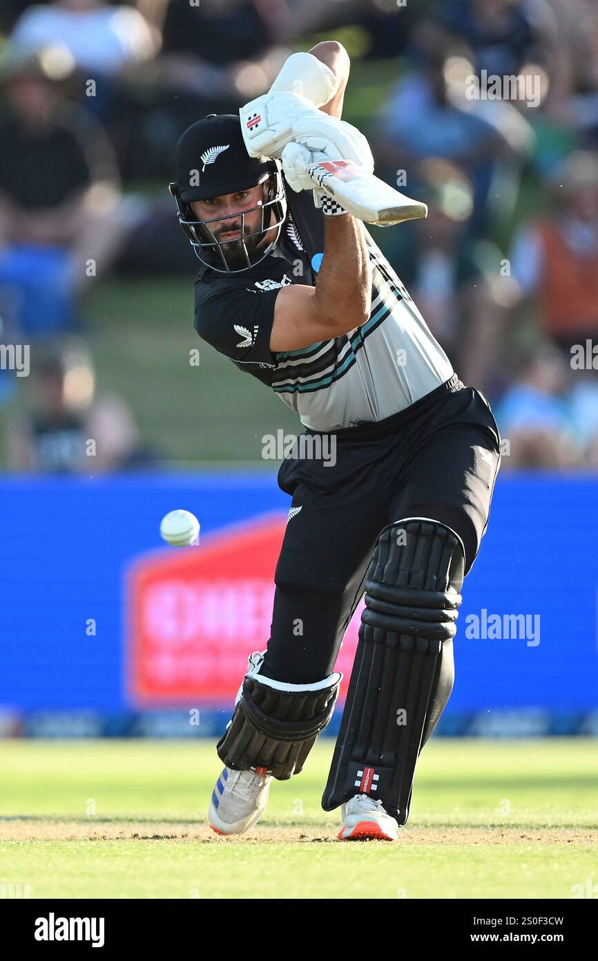 New Zealand's Tim Robinson bats during the first Twenty20 international ...