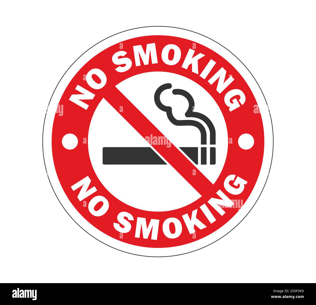No smoking circle stamp icon sign. Cigar, tobacco prohibition logo ...