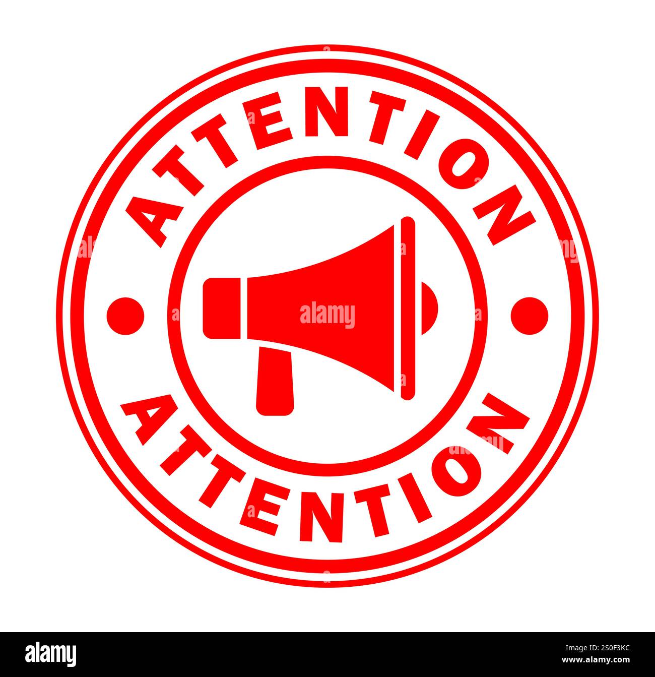 Megaphone news attention round Grunge stamp icon shape symbol. Voice ...