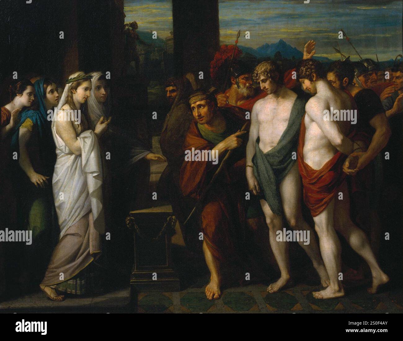 Pylades and Orestes Brought as Victims before Iphigenia, 1766 Benjamin ...