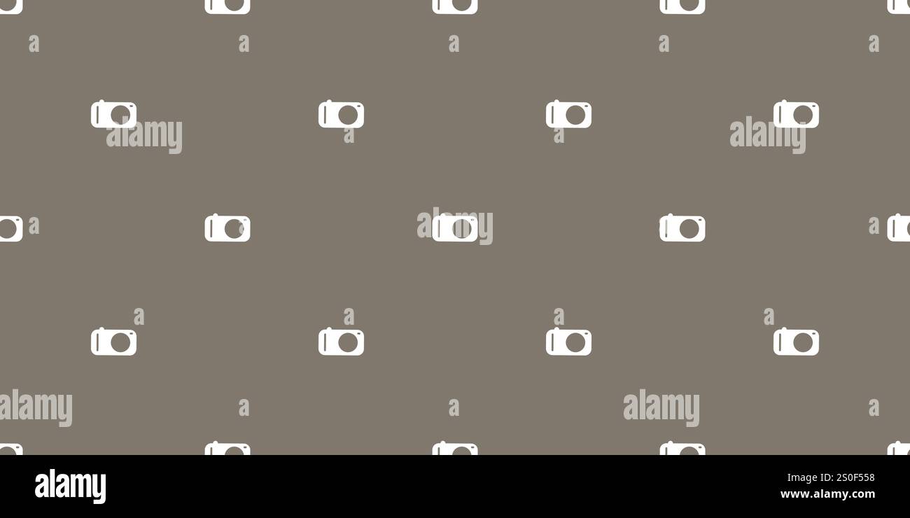 Set of Many Small Vintage Cameras Pattern on Brown Background for ...