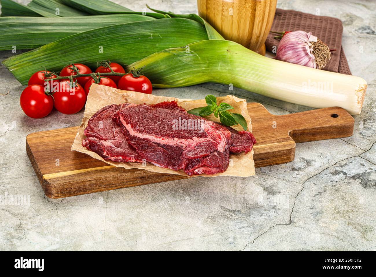 Raw beef cheeks cut meat for cooking Stock Photo - Alamy