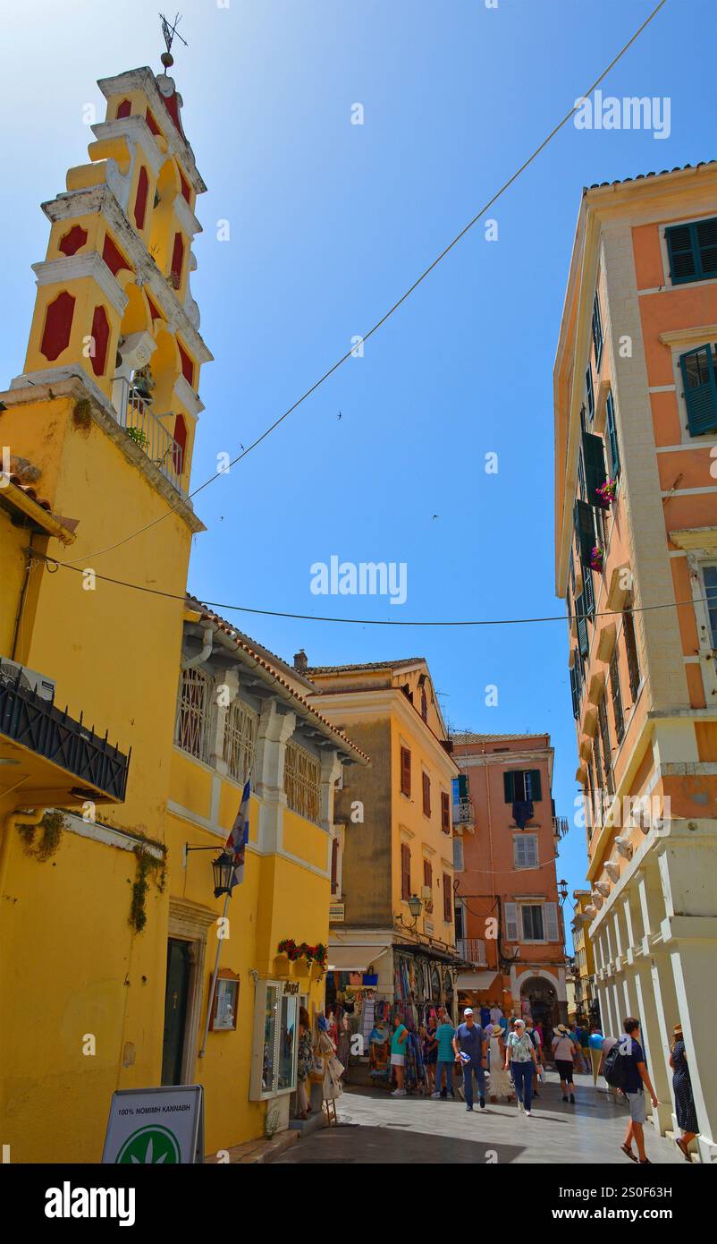 Corfu, Greece - June 6th 2024. The Church of Saints Basil And Stephen ...