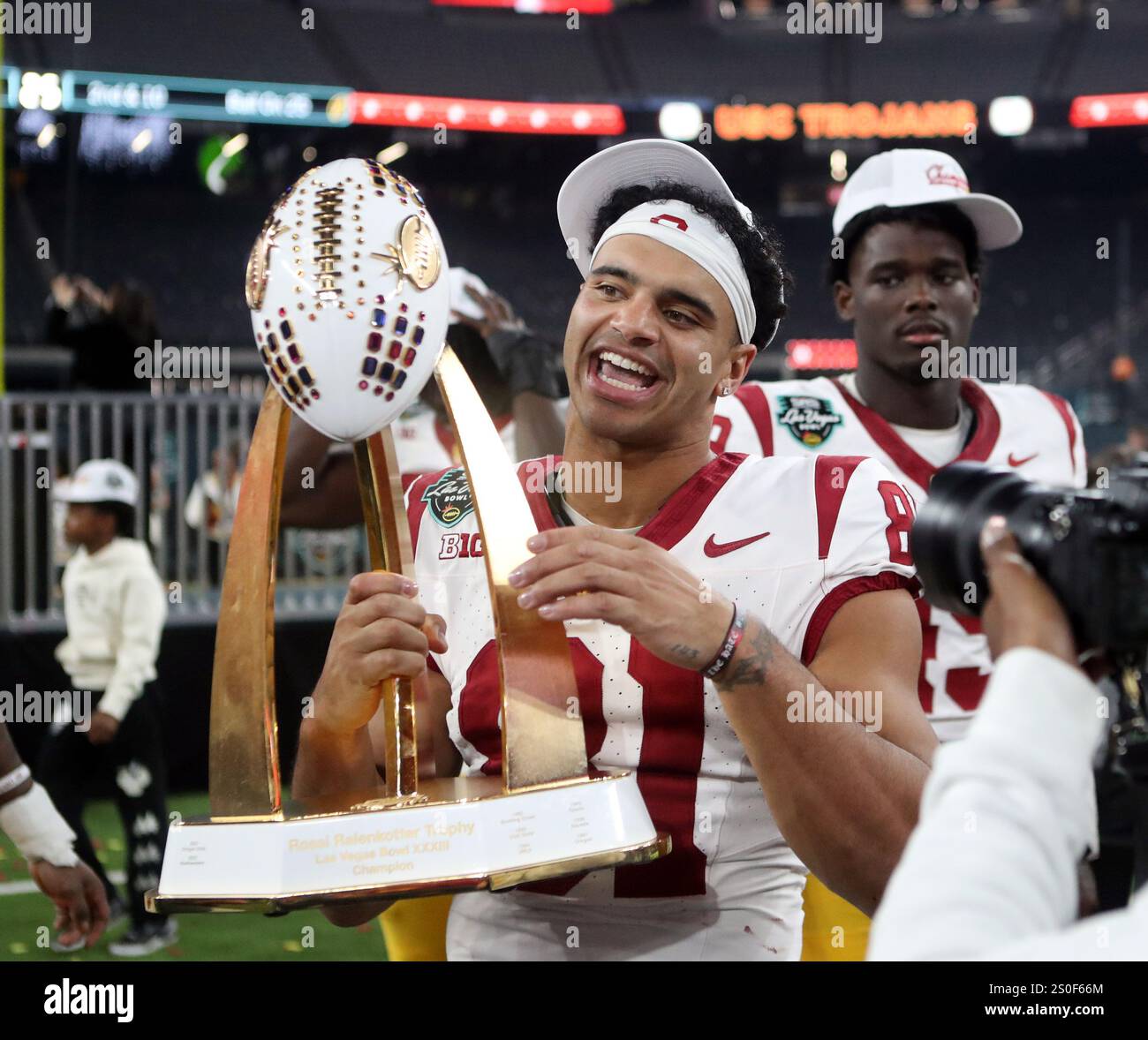 December 27, 2024 - USC Trojans wide receiver Kyle Ford #81 celebrates ...