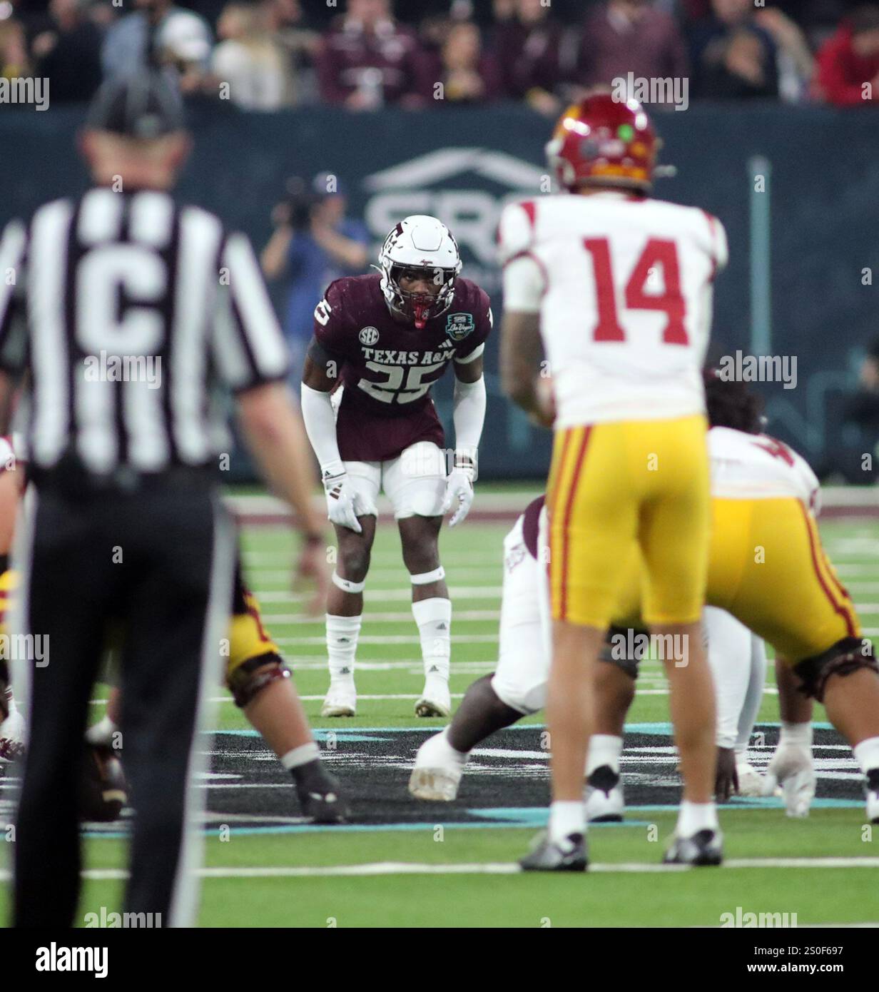 December 27, 2024 - Texas A&M Aggies defensive back Dalton Brooks #25 ...