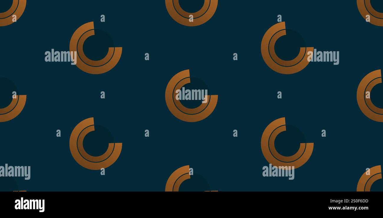 Abstract Geometric Background Design, Dark Brown Seamless Thick Half ...