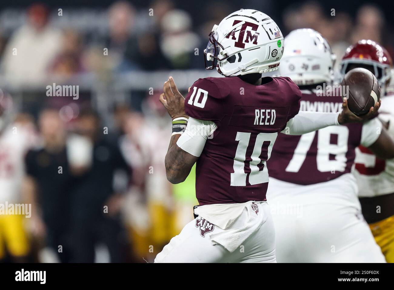 December 27, 2024: Texas A&M Aggies quarterback Marcel Reed (10) throws ...