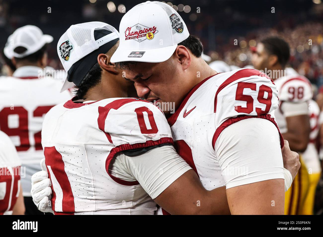 Las Vegas, NV, USA. 27th Dec, 2024. USC Trojans safety Akili Arnold (0 ...