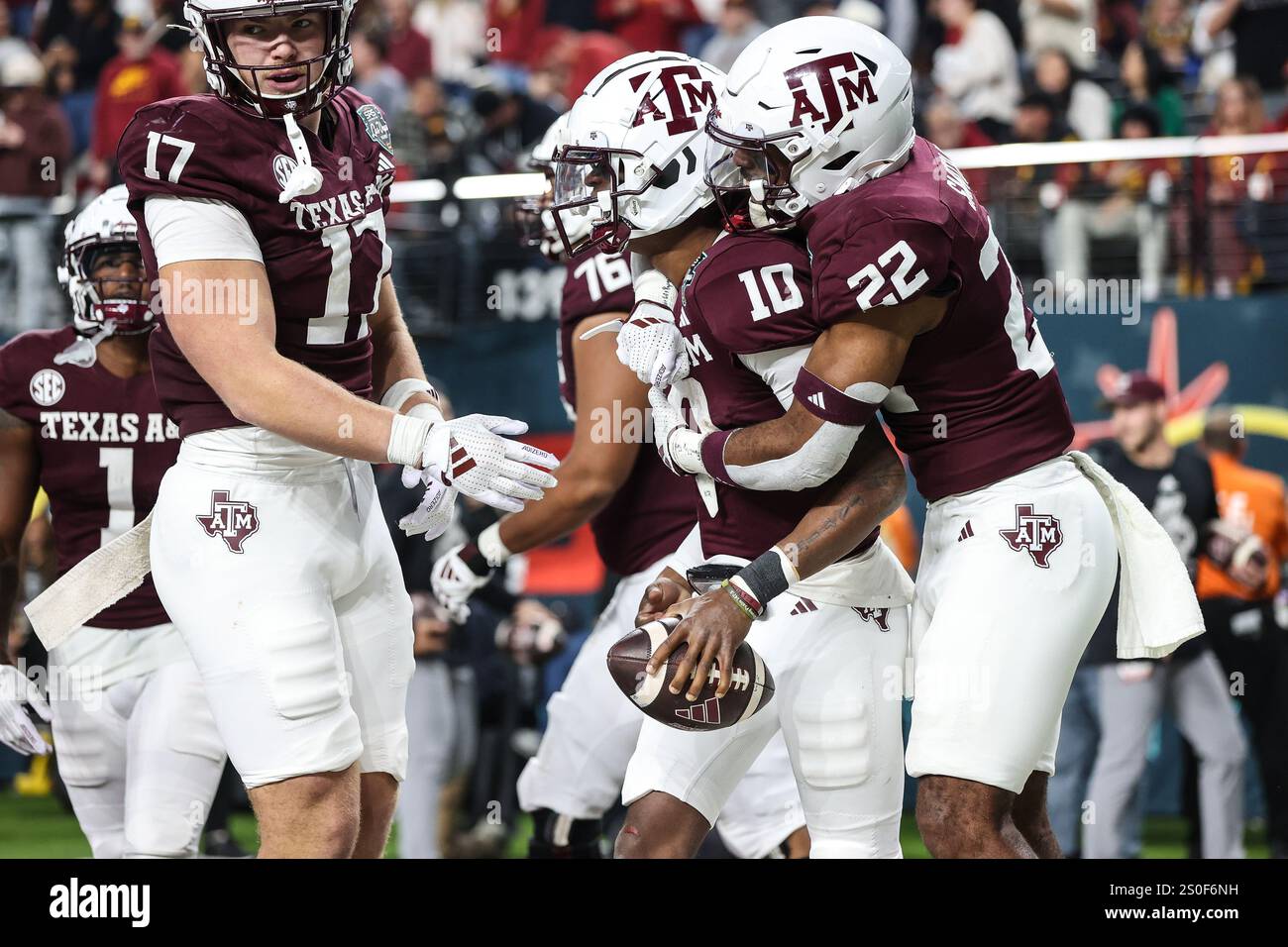 Las Vegas, NV, USA. 27th Dec, 2024. Texas A&M Aggies quarterback Marcel ...