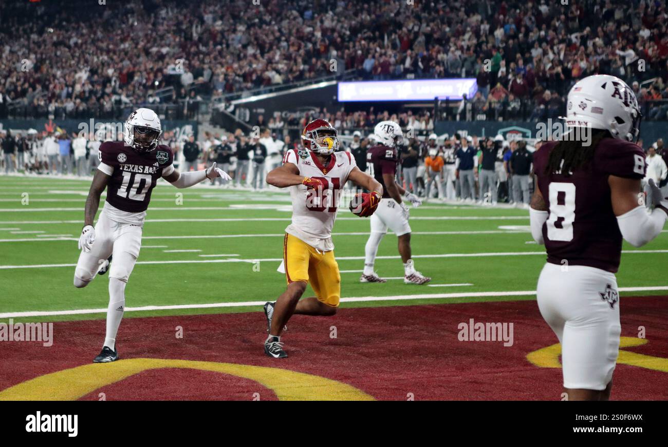 December 27, 2024 - USC Trojans wide receiver Kyle Ford #81 scores the ...