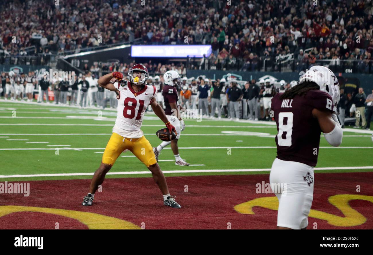December 27, 2024 - USC Trojans wide receiver Kyle Ford #81 scores the ...