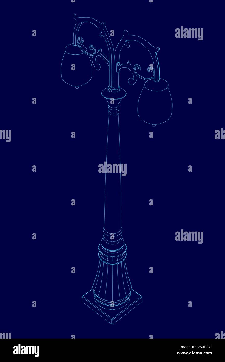 Street light round top Stock Vector Images - Alamy