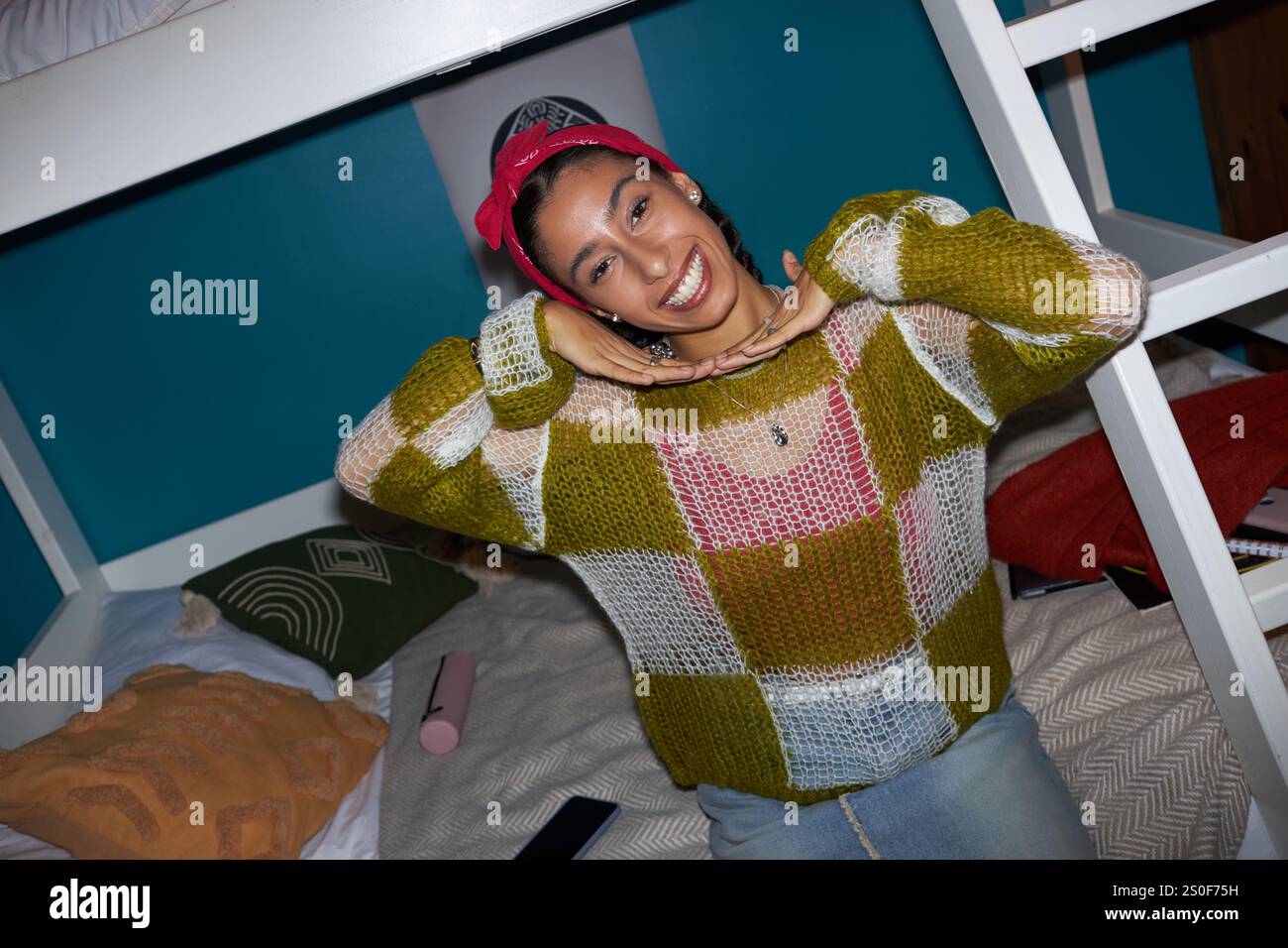 Lovely Gen Z Girl Posing For Portrait Stock Photo - Alamy