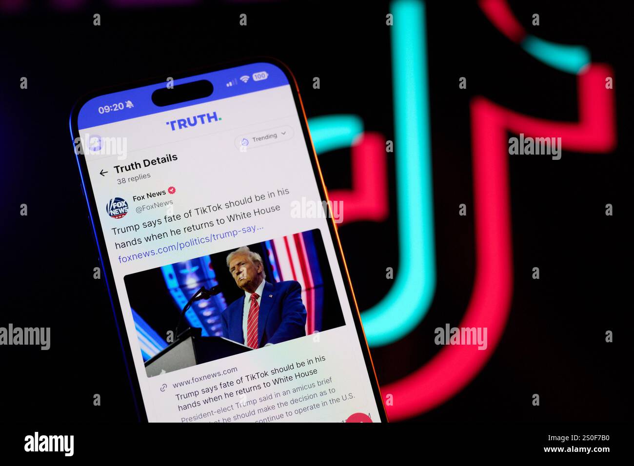 Warsaw, Poland. 28th Dec, 2024. An image of President-elect Donald ...