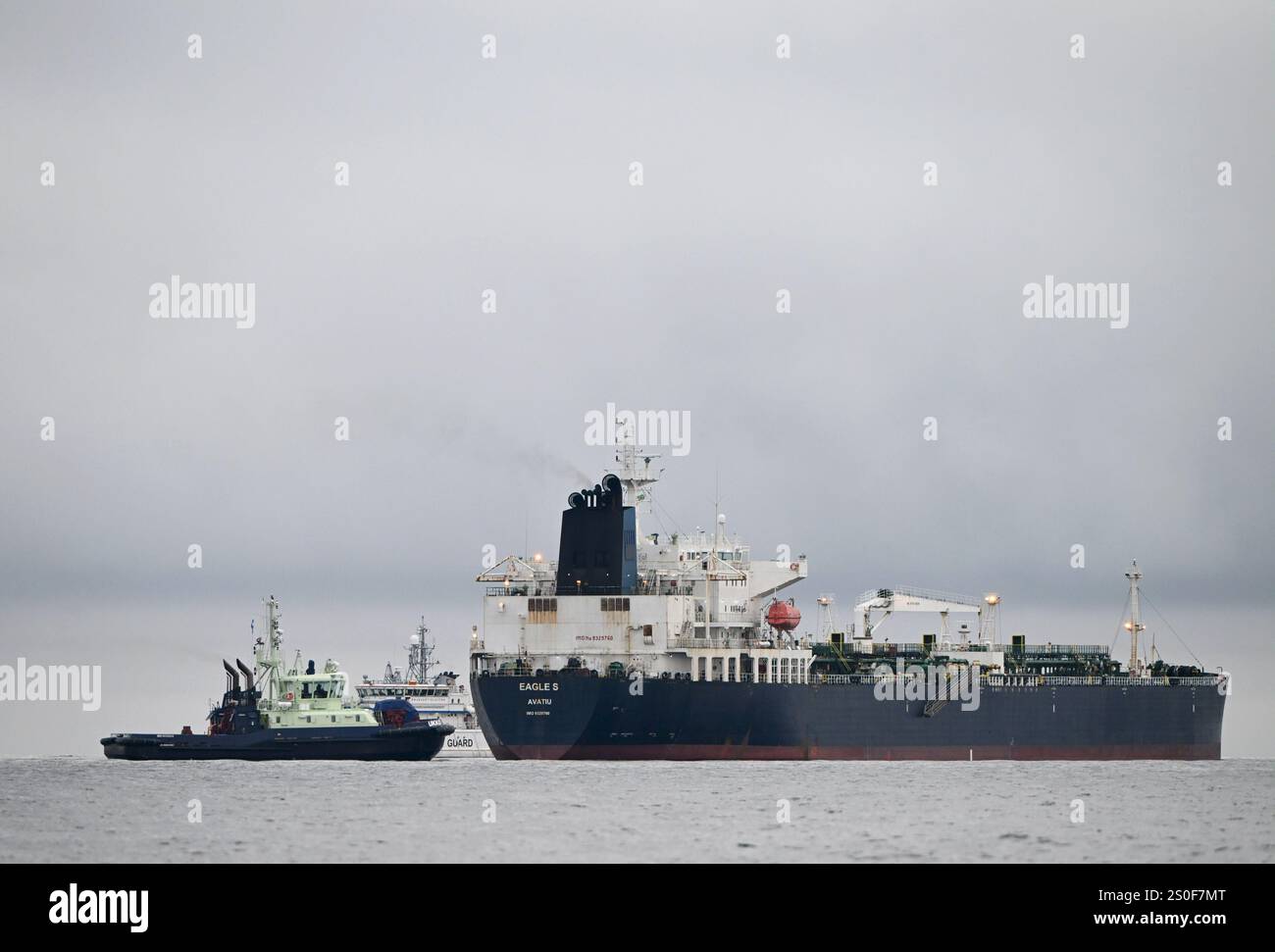 Helsinki, Finland. 28th Dec, 2024. Oil tanker Eagle S outside the ...