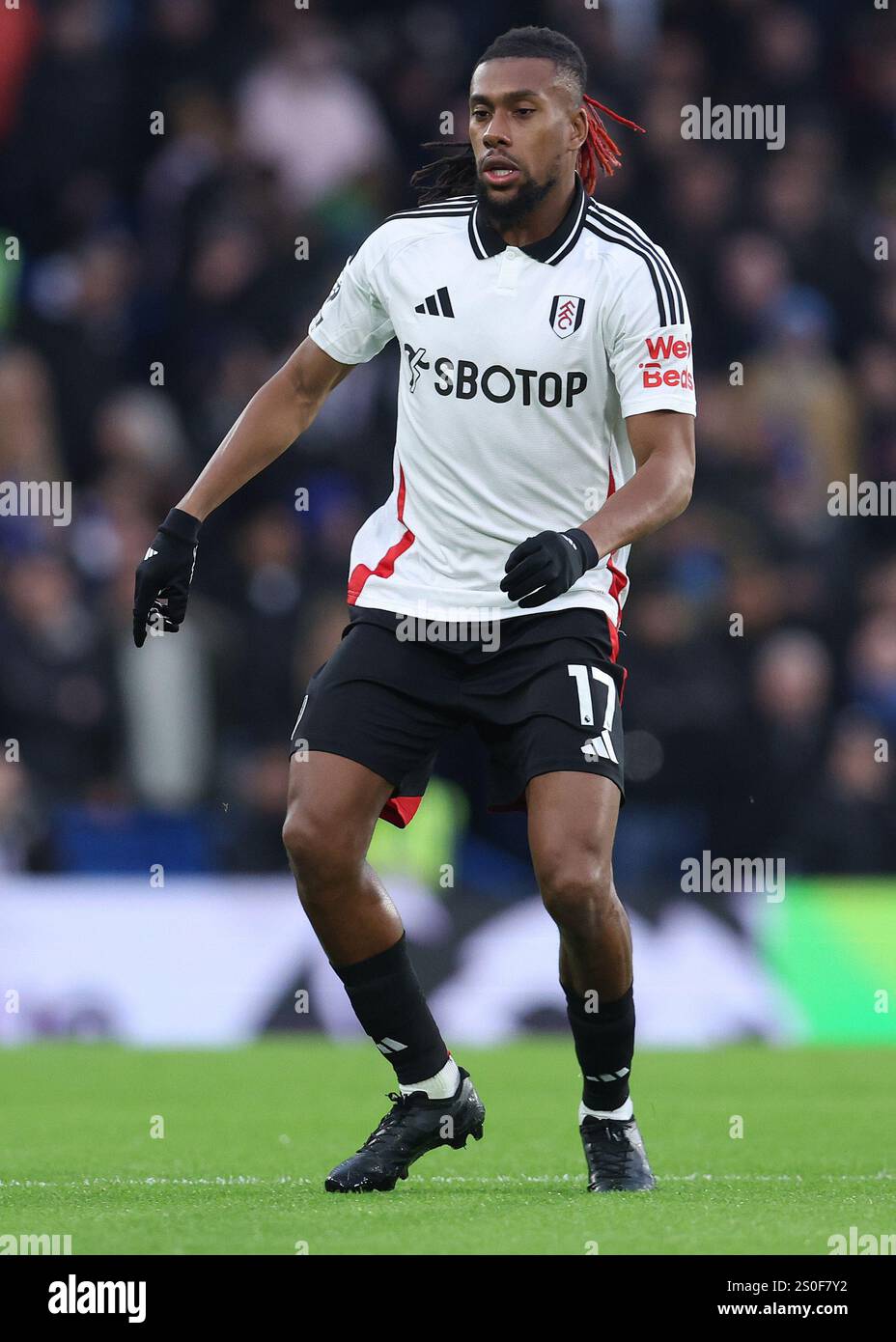 London, England, 26th December 2024. Alex Iwobi of Fulham during the ...
