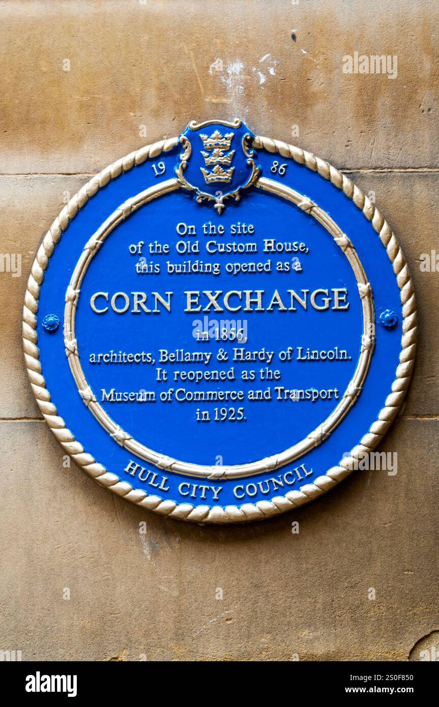 Blue plaque kingston upon hull hi-res stock photography and images - Alamy