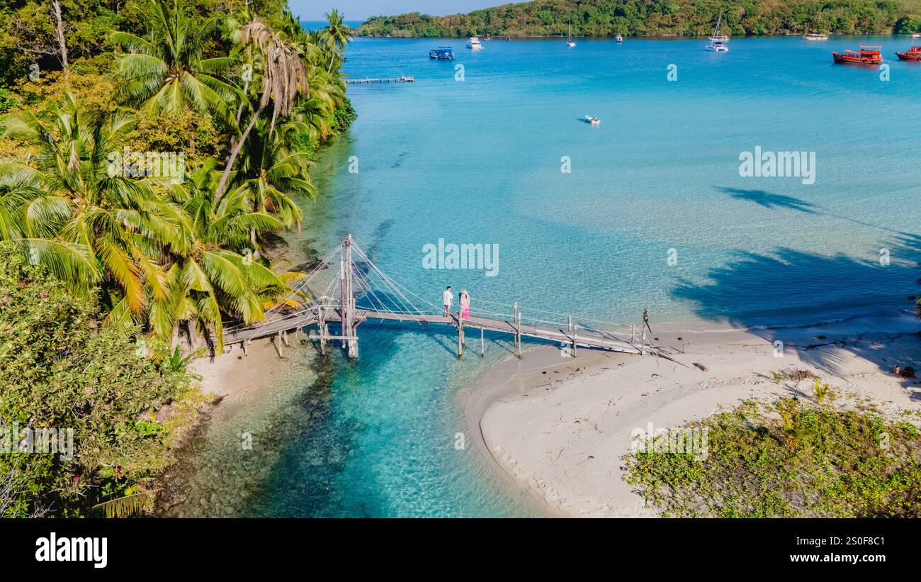 Soft sands and crystal-clear waters embrace the shores of Koh Kood as ...