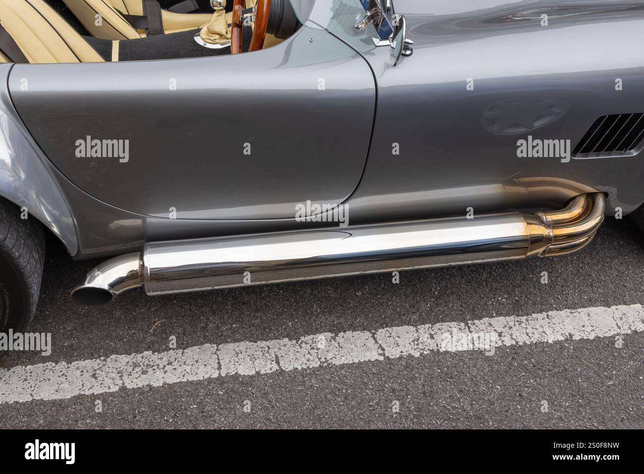 AC Cobra side Pipes Stock Photo - Alamy