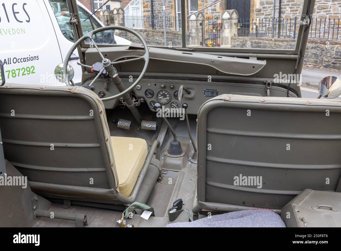 Willys Jeep interior Stock Photo - Alamy